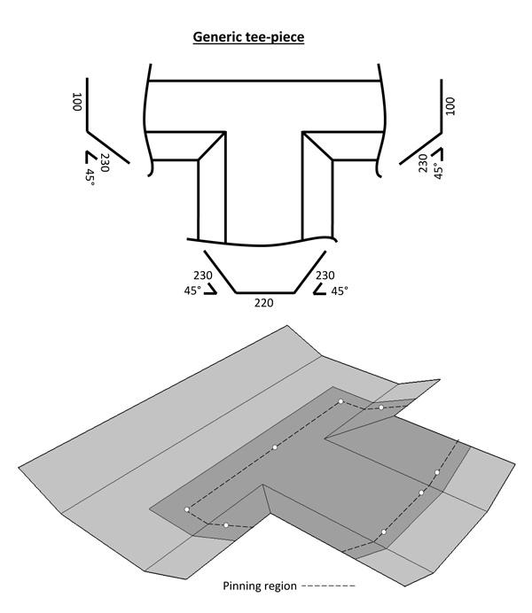 Bespoke moulded half tee-piece